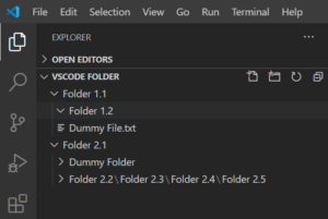 How to disable collapsing to one line for single folders in Visual ...