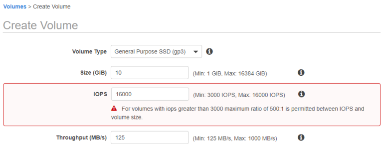 Understanding gp3 IOPS - EBS Volumes - Sai Sci Tech